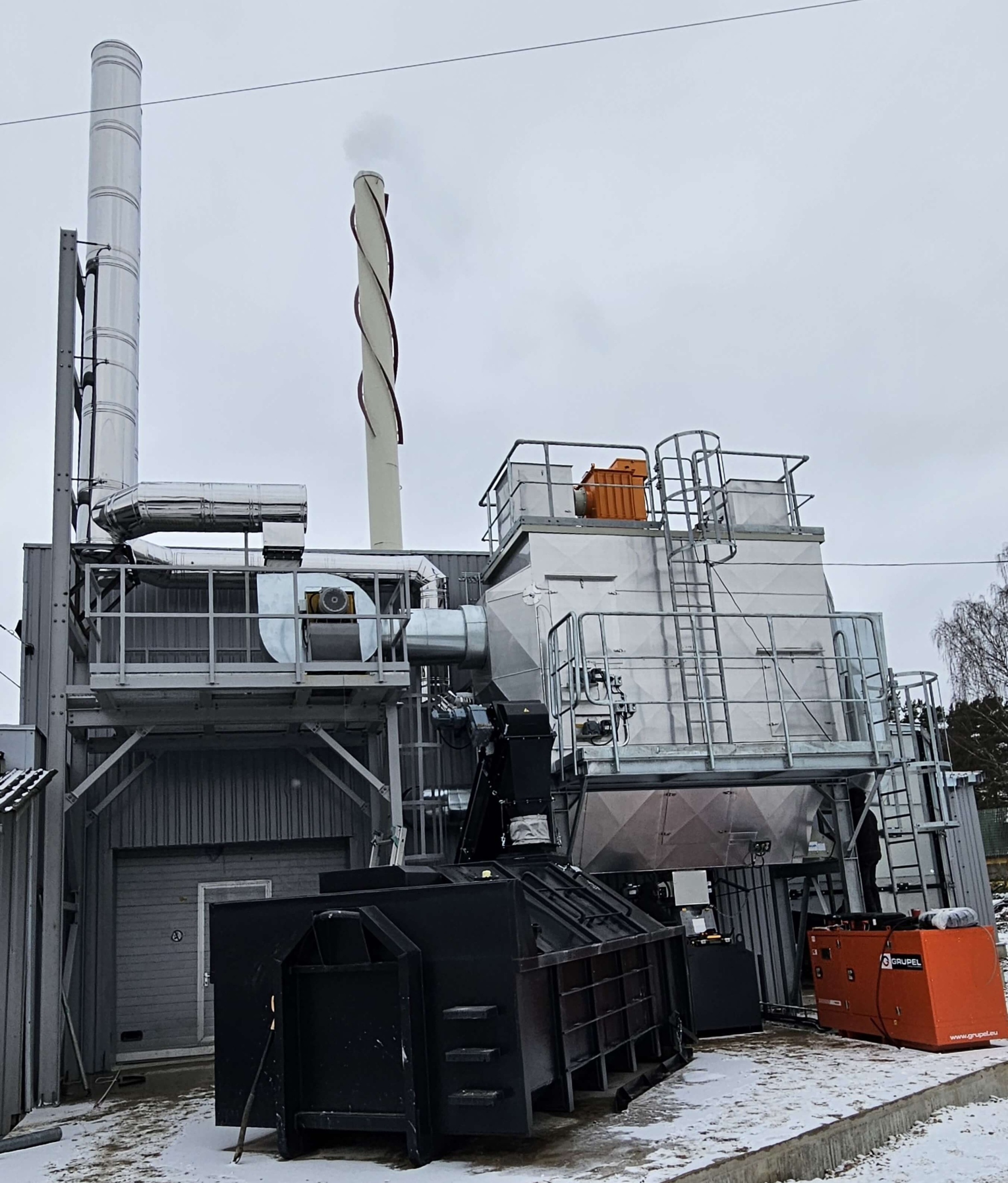 Wood chip boiler house - PMG – Būvprojektu vadības grupa